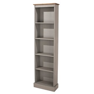 Grey slim bookcase store